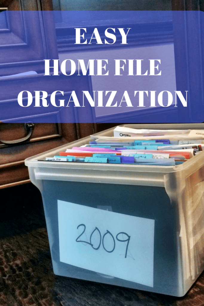 Easy Home File Organization - What's Working Here