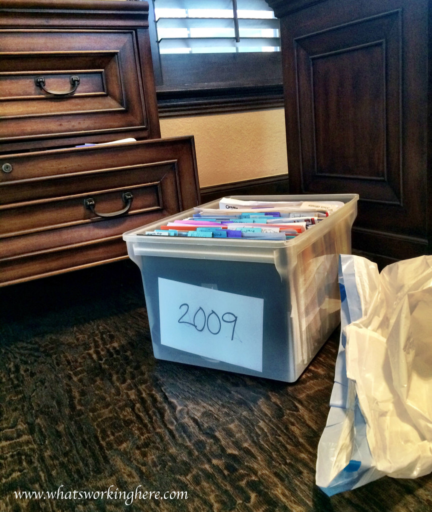 Easy Home File Organization - What's Working Here