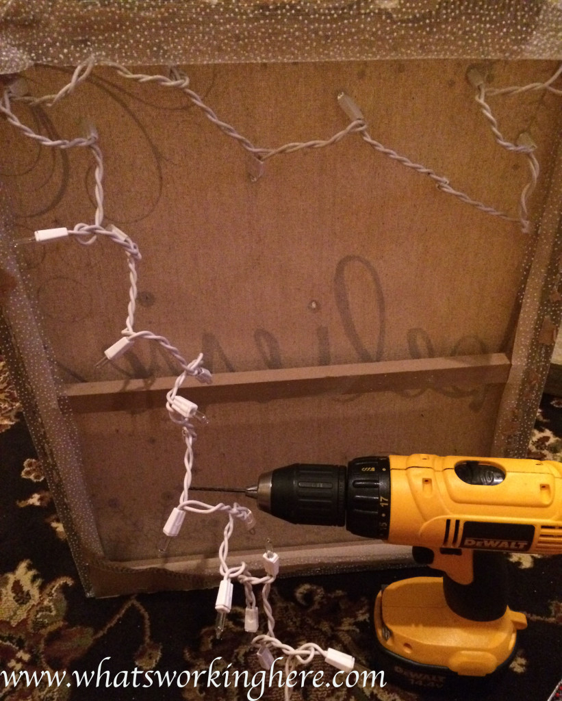 Light Up Christmas Sign Tutorial - What's Working Here