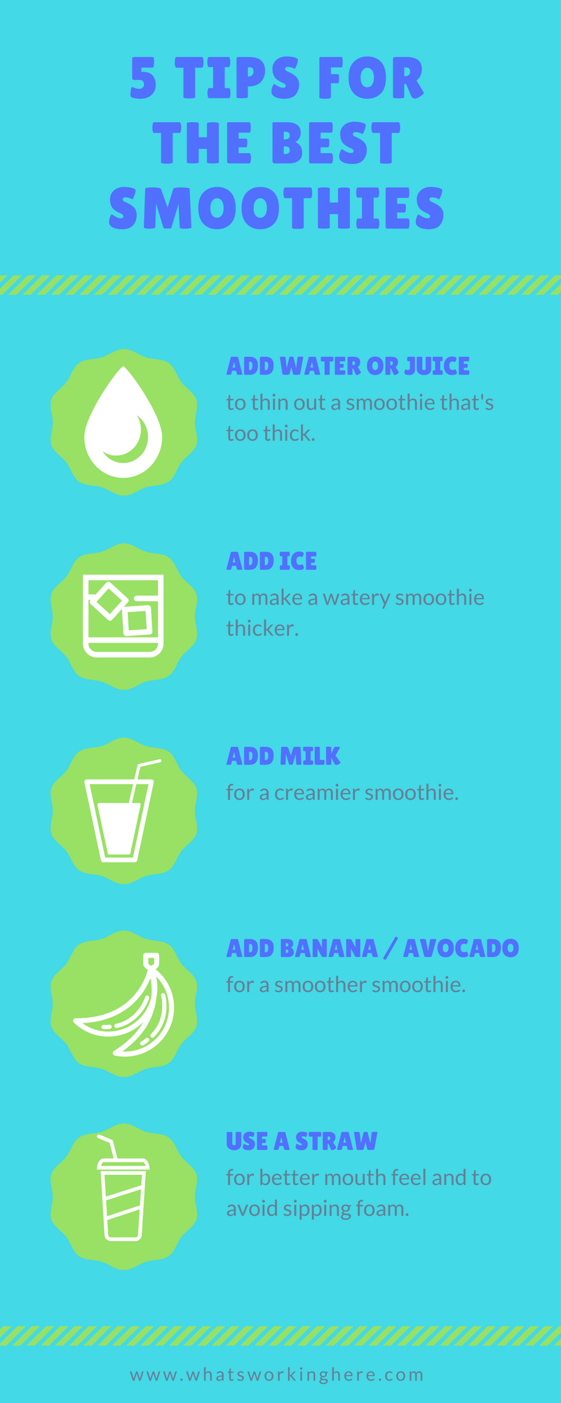 5 Tips For the Best Smoothies - What's Working Here