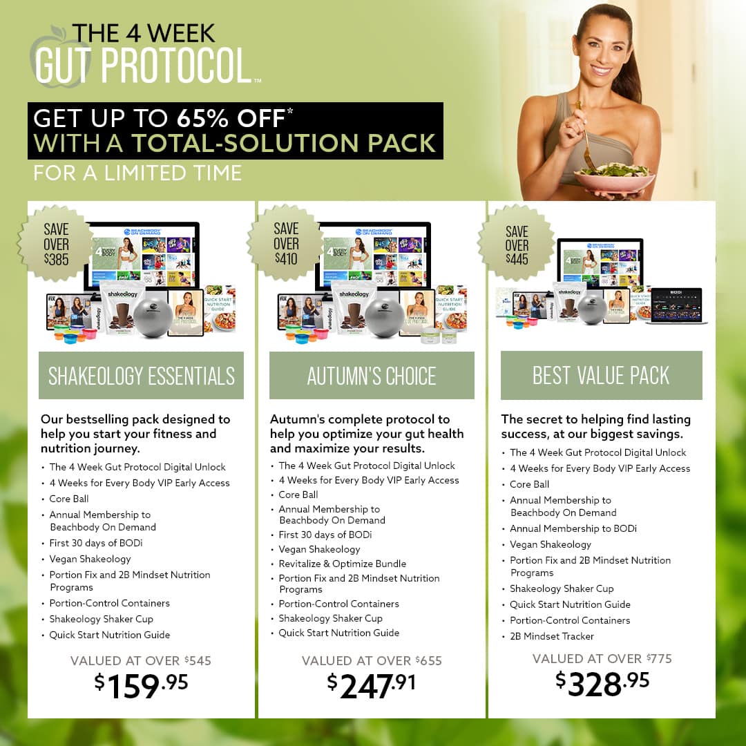 The 4 Week Gut Protocol and 4 Weeks for Every Body Fitness Program ...