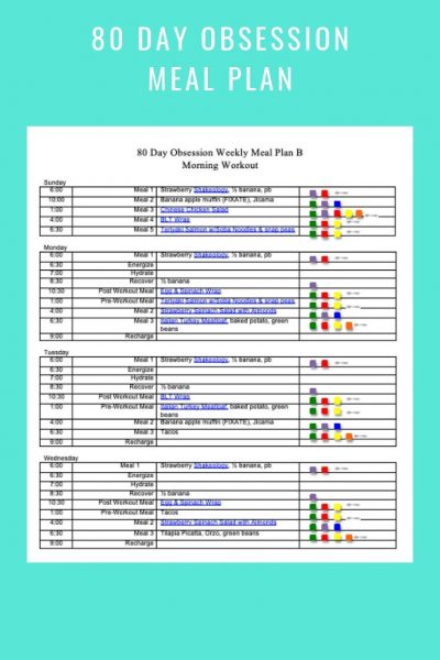 Weekly Menu- 7/21/19 - What's Working Here