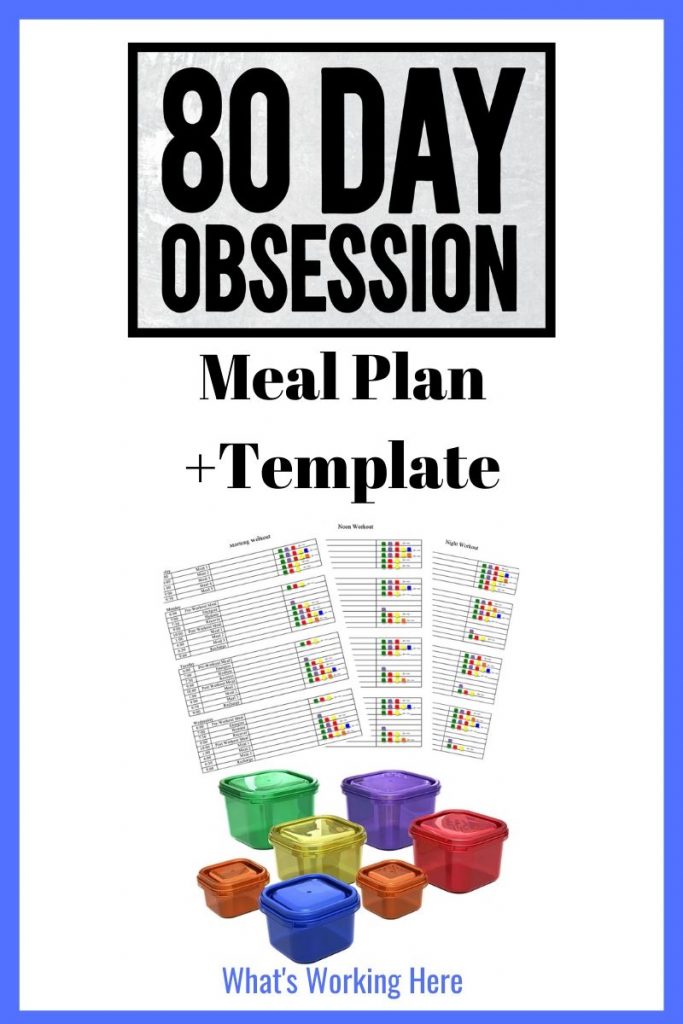 80 Day Obsession Meal Plan & Meal Ideas - What's Working Here