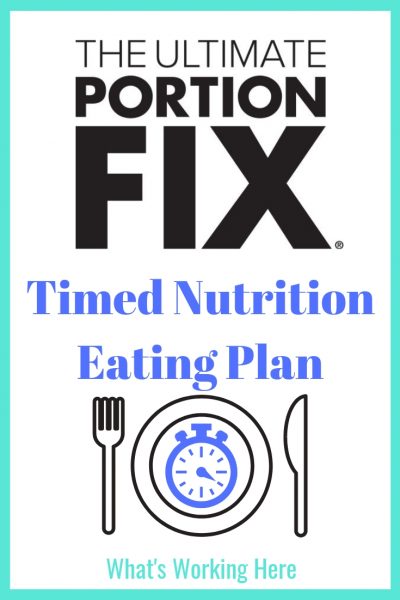 Ultimate Portion Fix- Timed Nutrition - What's Working Here