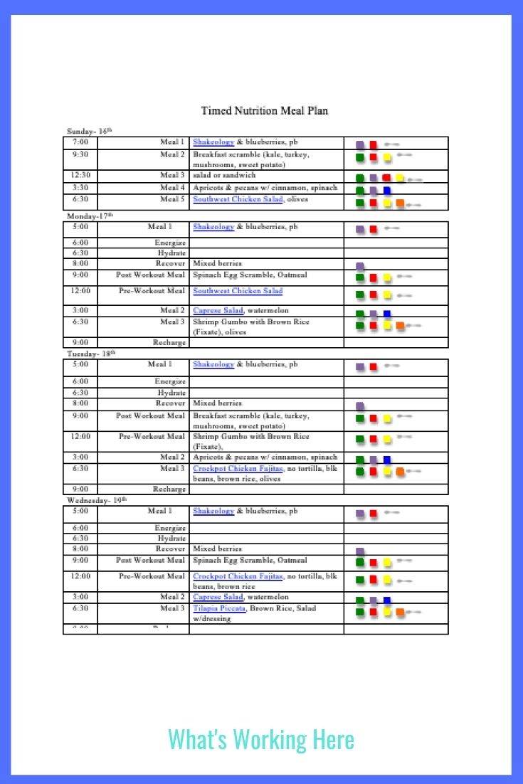 Weekly Menu 8/23/20 - Healthy Meal Planning - What's Working Here