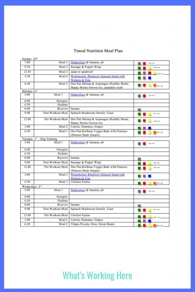 Weekly Menu 8/30/20 - Rollover Menu - What's Working Here