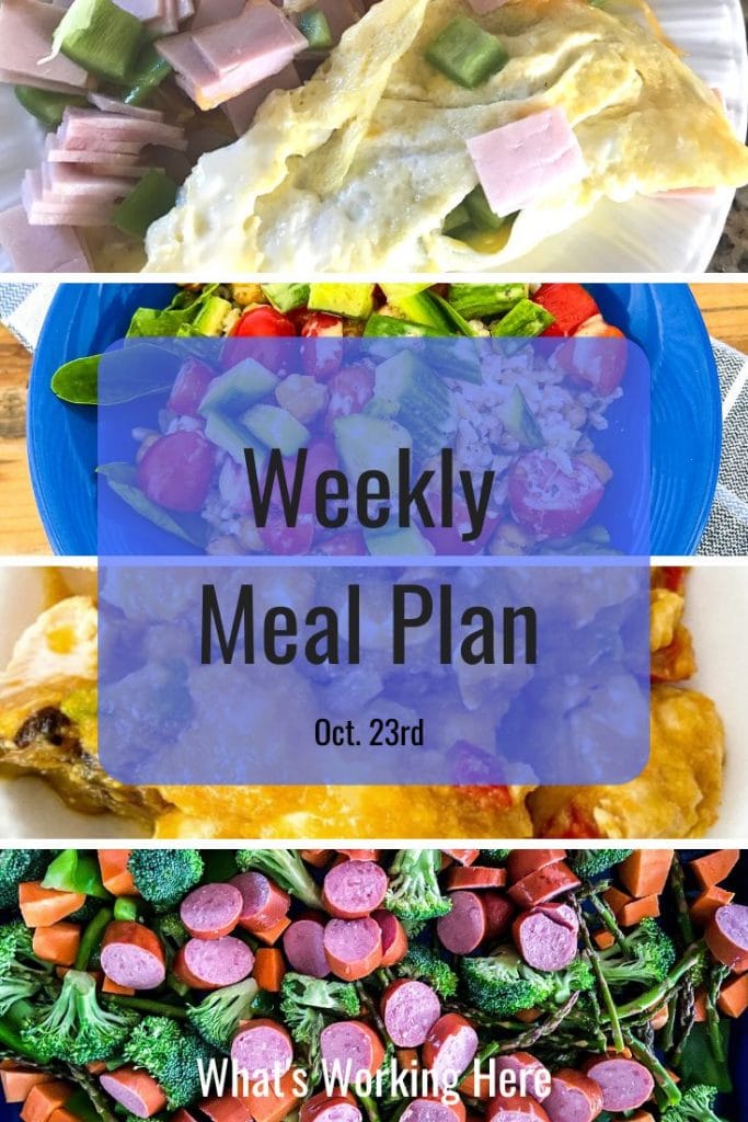 Weekly Meal Plan 10/23/22- Healthy Comfort Foods - What's Working Here
