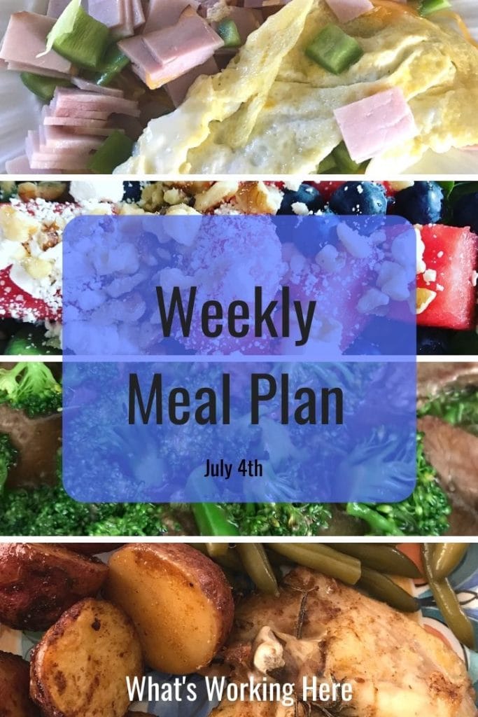 Weekly Meal Plan 7/4/21- Carb Cycling - What's Working Here